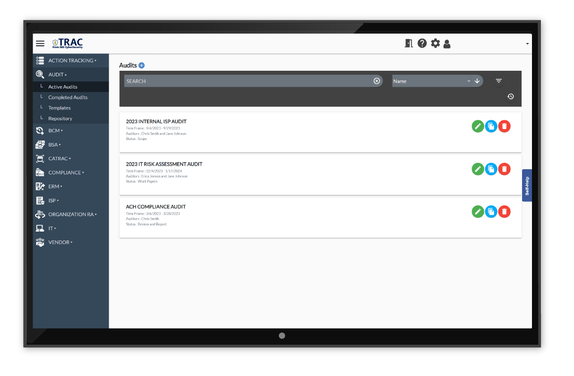 TRAC: Audit | Internal Audit Work Software | SBS