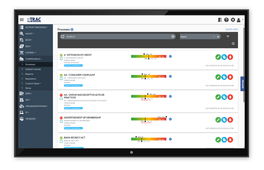 TRAC: Compliance Management Software | SBS
